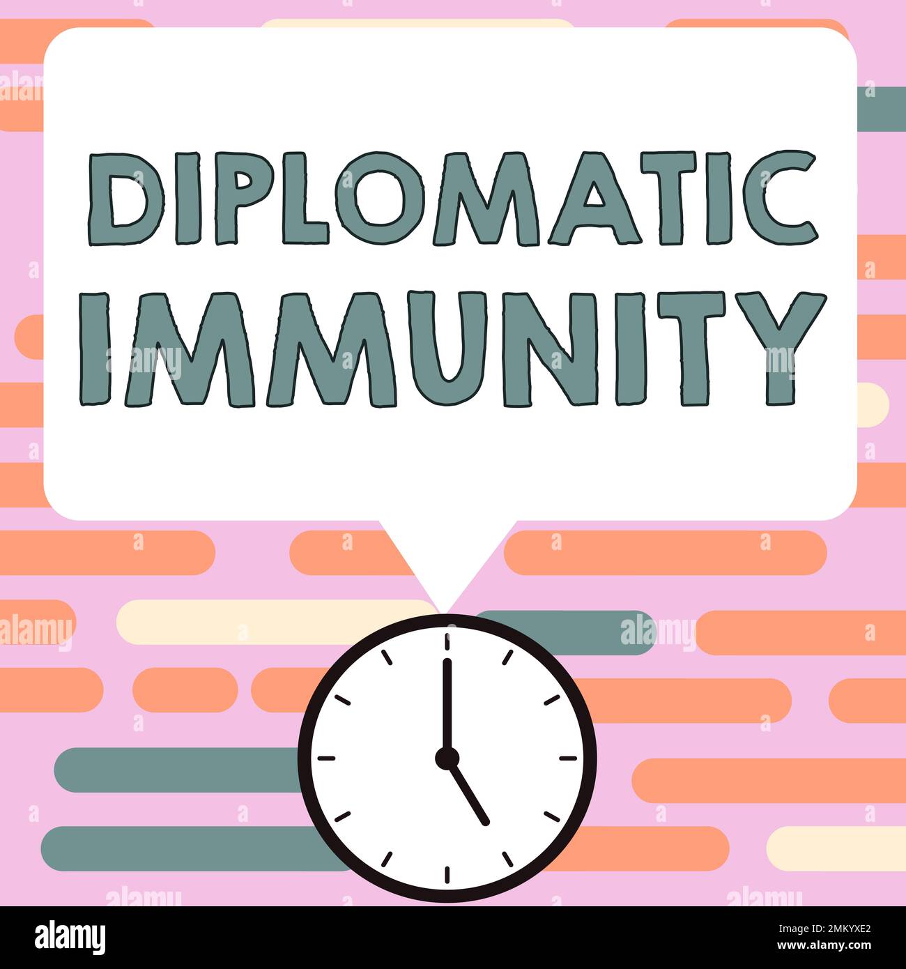 Conceptual display Diplomatic Immunity. Business concept law that gives ...