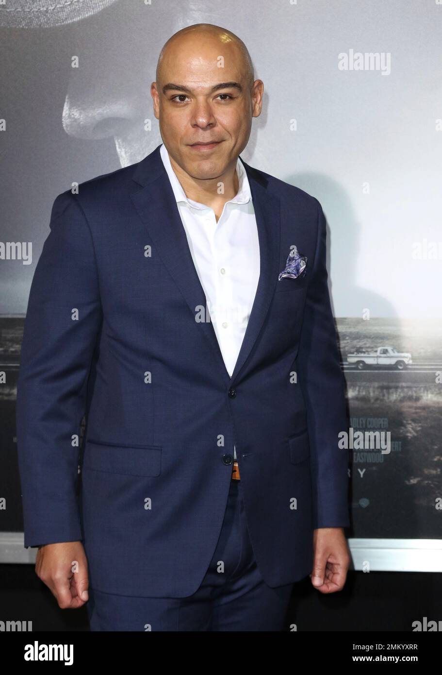 Lobo Sebastian arrives at the world premiere of "The Mule" on Monday ...