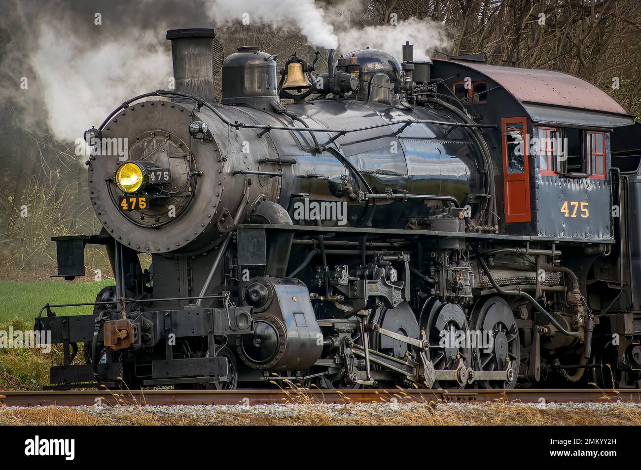 Bell steam train on railroad hi-res stock photography and images - Alamy