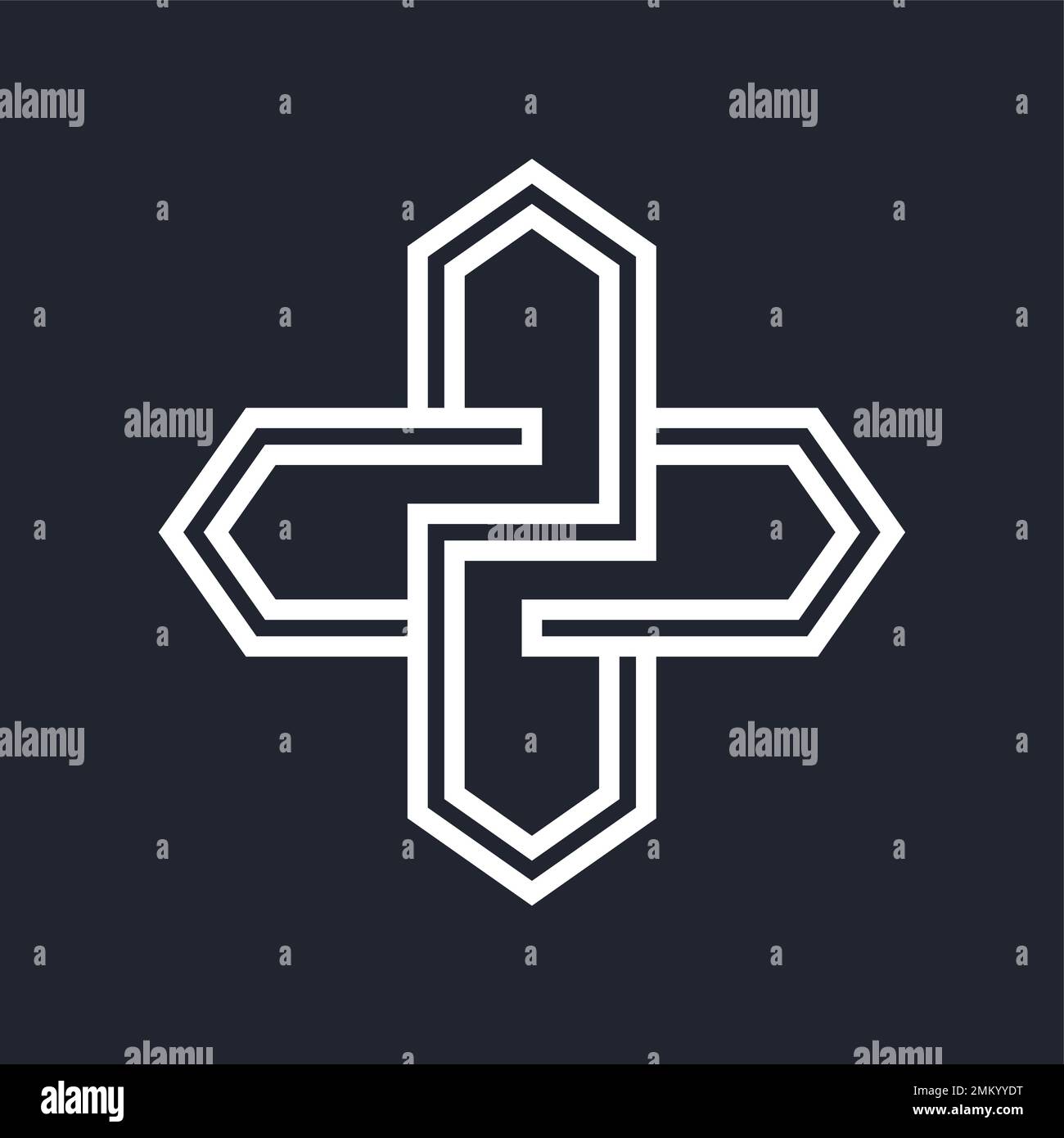 Elements of Cross Icon. Logo Icon for Business Corporate Sign. Abstract ...