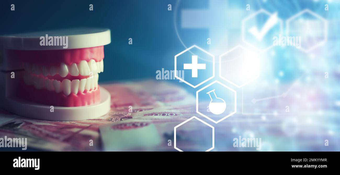 Take care your mouth. Dental services. Expensive dental center Stock ...