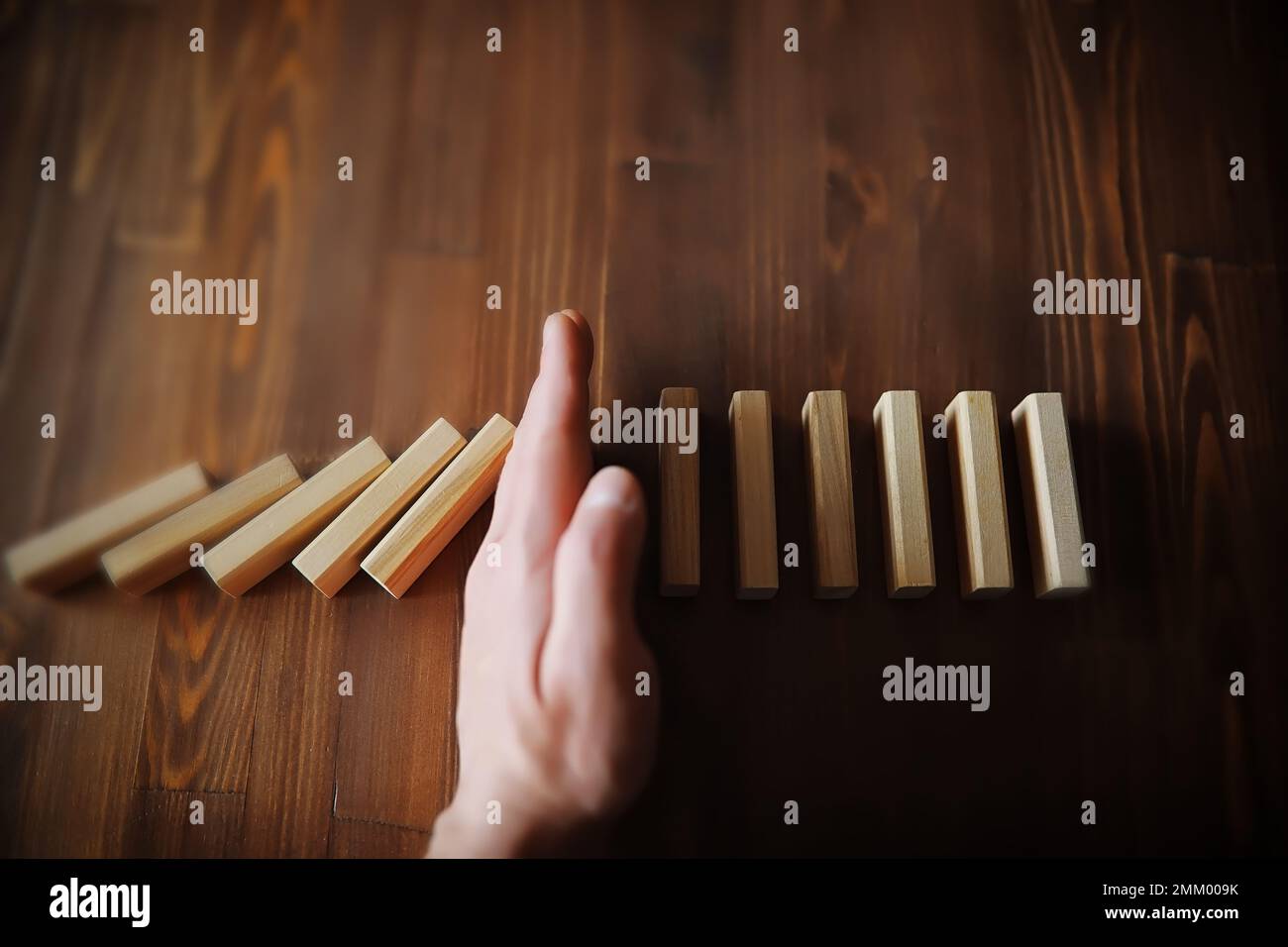 Dominoes falling top hi-res stock photography and images - Alamy