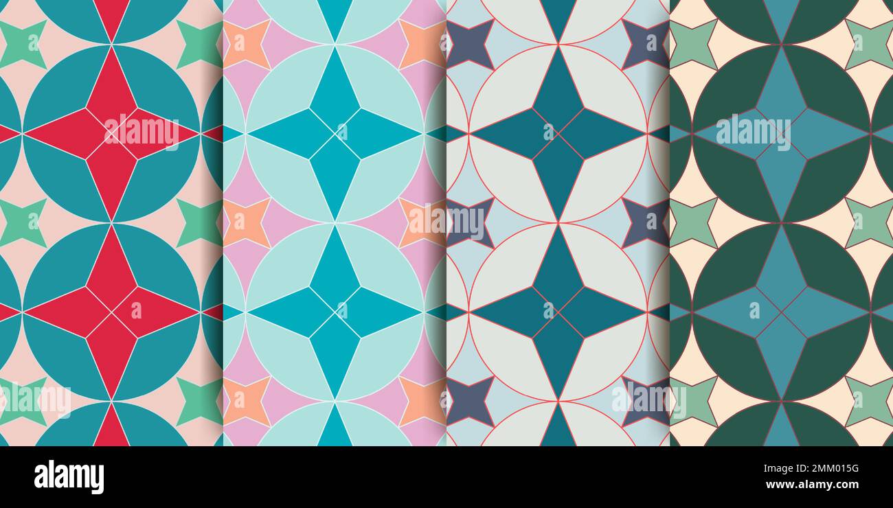 Arabic seamless pattern in multicolored palette. Arabic Muslim ethnic ...