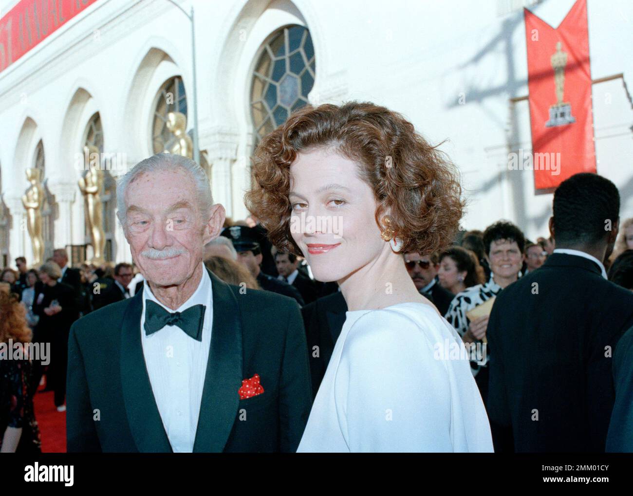 Double Oscar nominee Sigourney Weaver and her father, Hollywood veteran ...