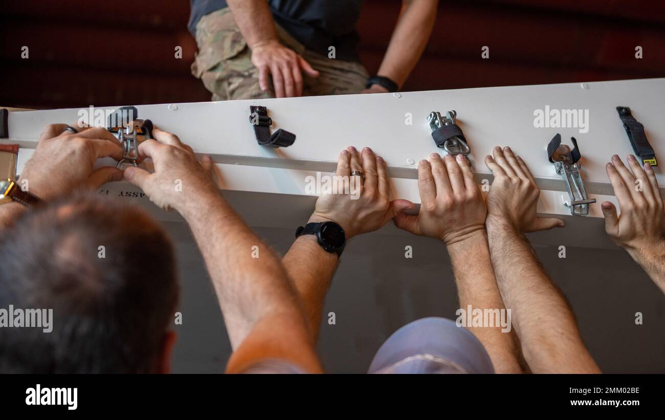 U.S. Air Force Airmen from the 48th Fighter Wing, civilian employees ...