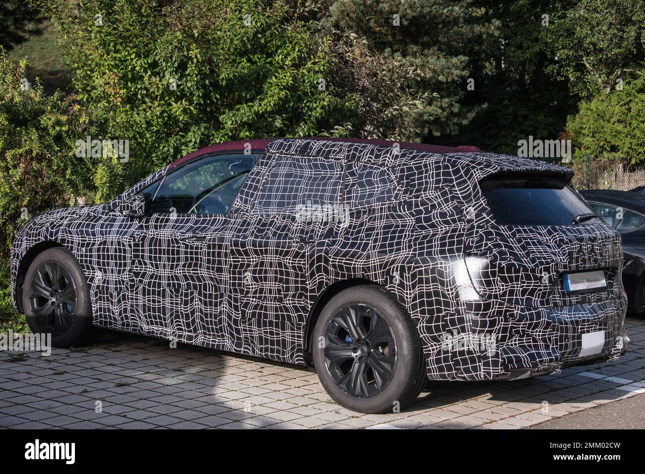 Prototype of a modified pre-production model of a passenger car SUV ...