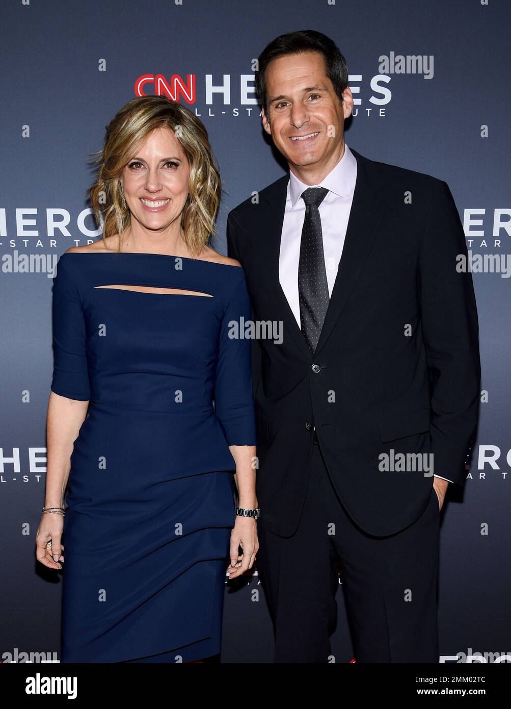 CNN anchors Alisyn Camerota, left, and John Berman attend the 12th ...