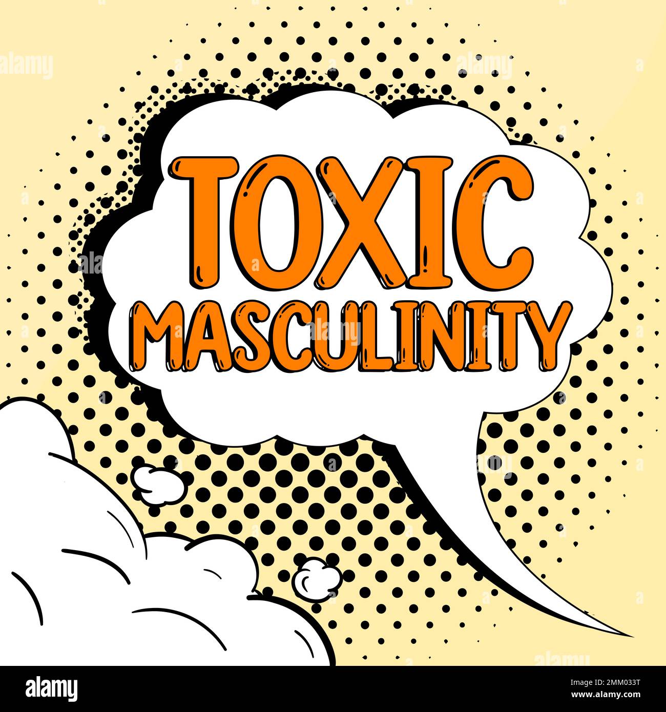 Hand writing sign Toxic Masculinity. Business showcase describes narrow ...