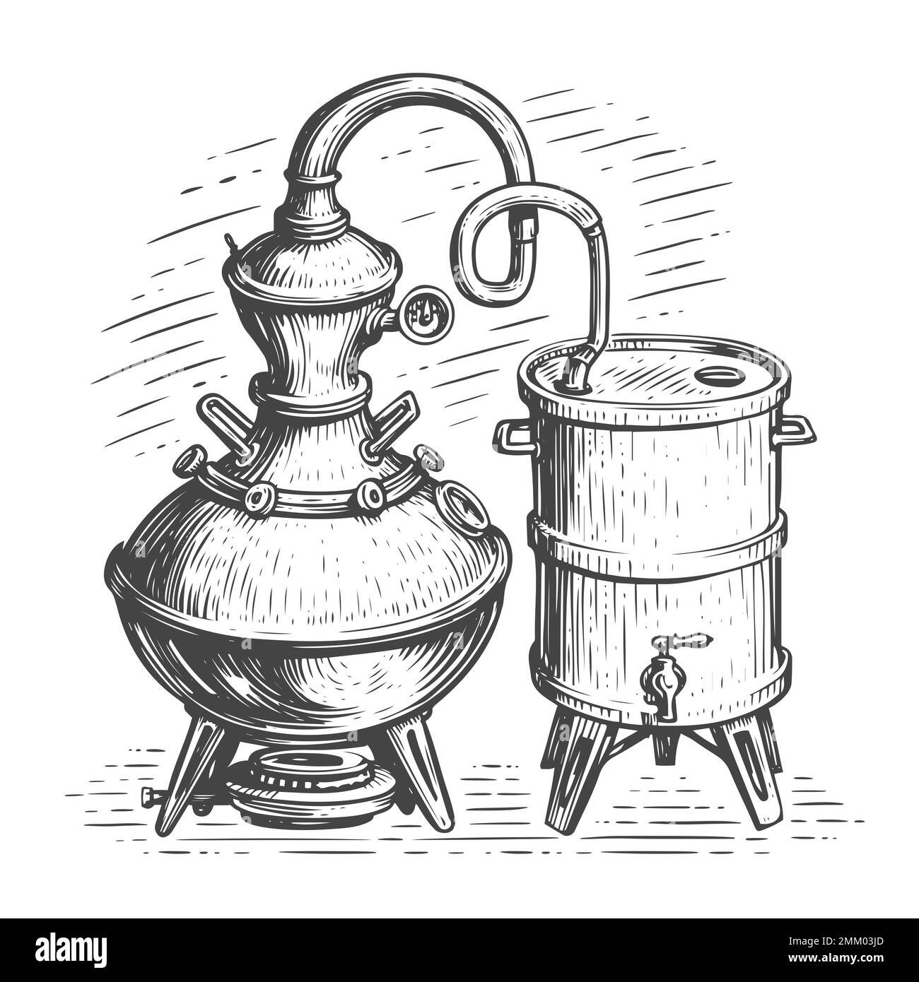 Retro equipment from copper tanks for distillation of alcohol ...