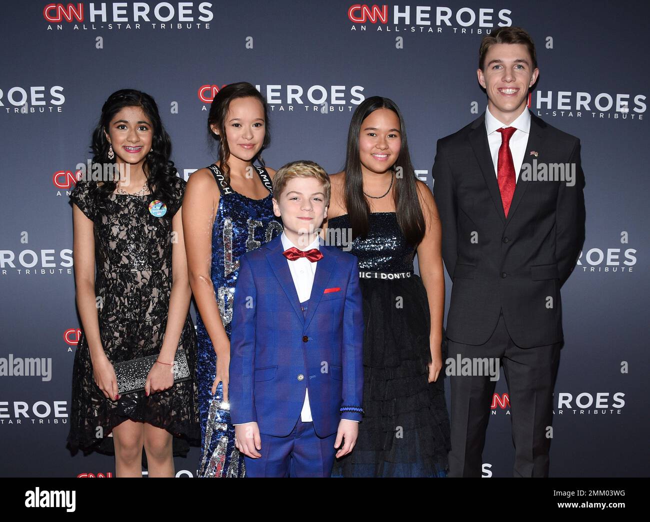 2018 Young Wonders, from left, Sonika Menon, Melati Wijsen, Liam Hannon ...