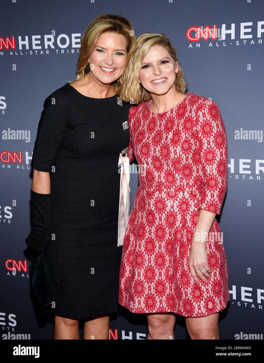 CNN anchors Christine Romans, left, and Kate Bolduan pose together at ...