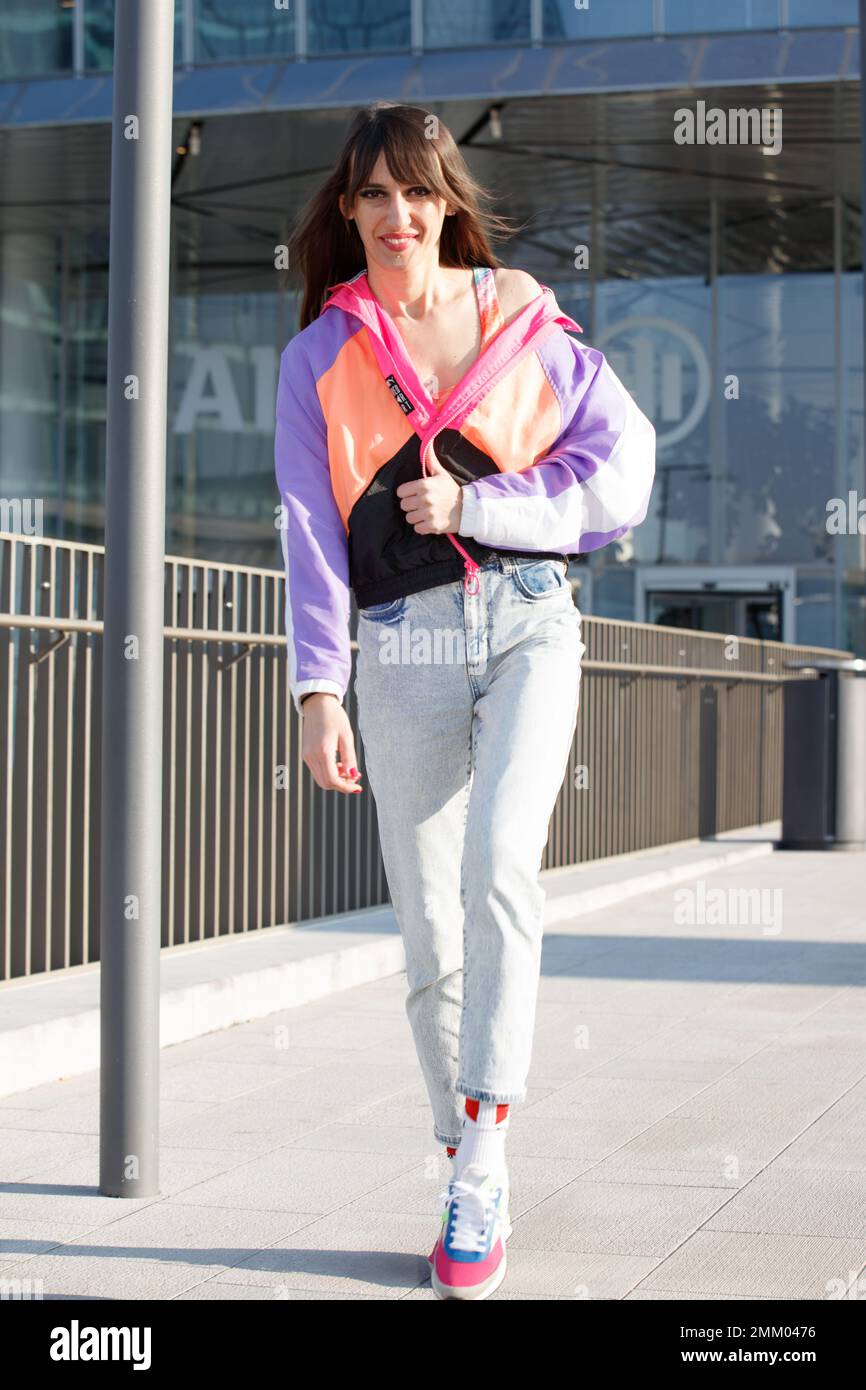 a professional female model and dancer, CityLife, Milan, Italy Stock ...