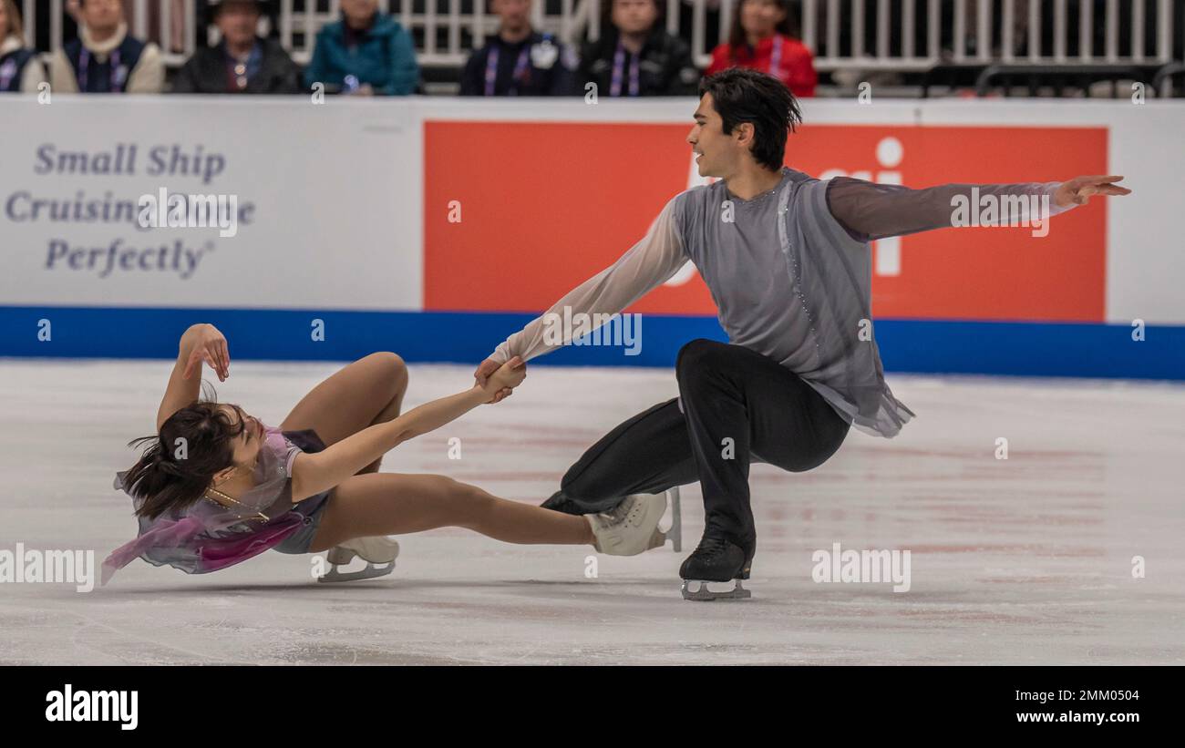 Emily Chan and Spencer Howe won the siver medal in the pairs ...