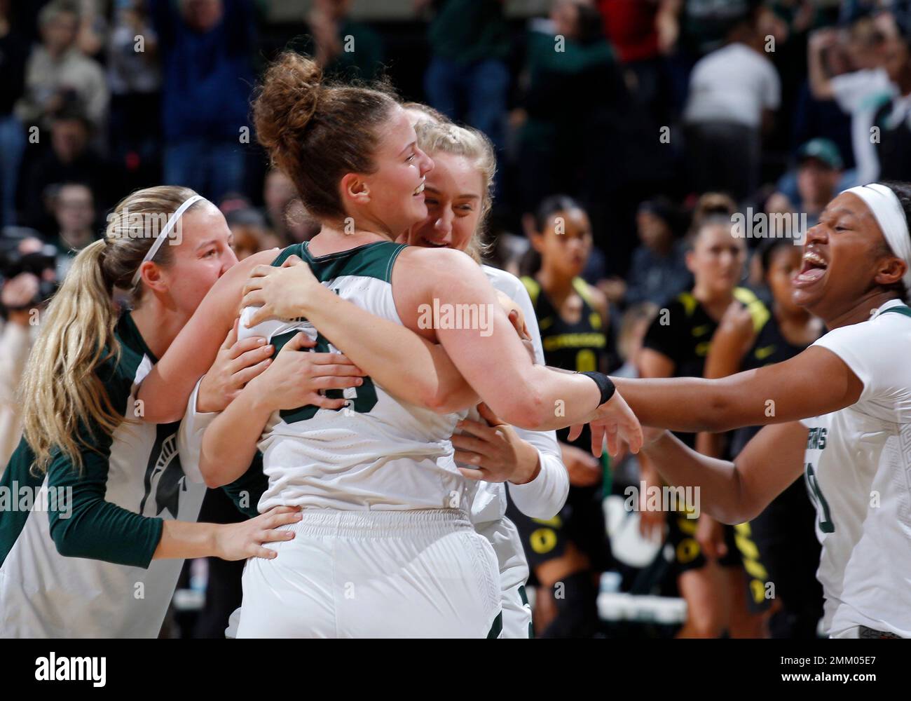 Michigan State's Claire Hendrickson, from left, Jenna Allen, Tori ...