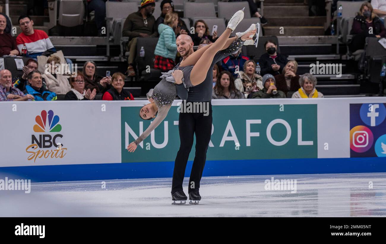 Eliie Kam and Danny O'Shea won the bronze medal in the pairs ...