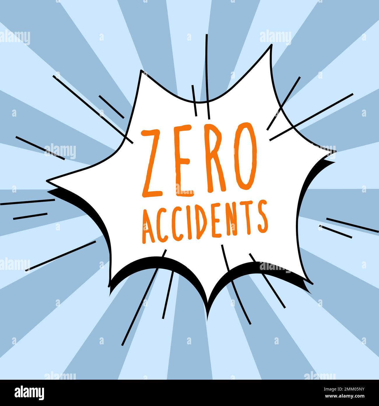 Sign displaying Zero Accidents. Conceptual photo important strategy for ...