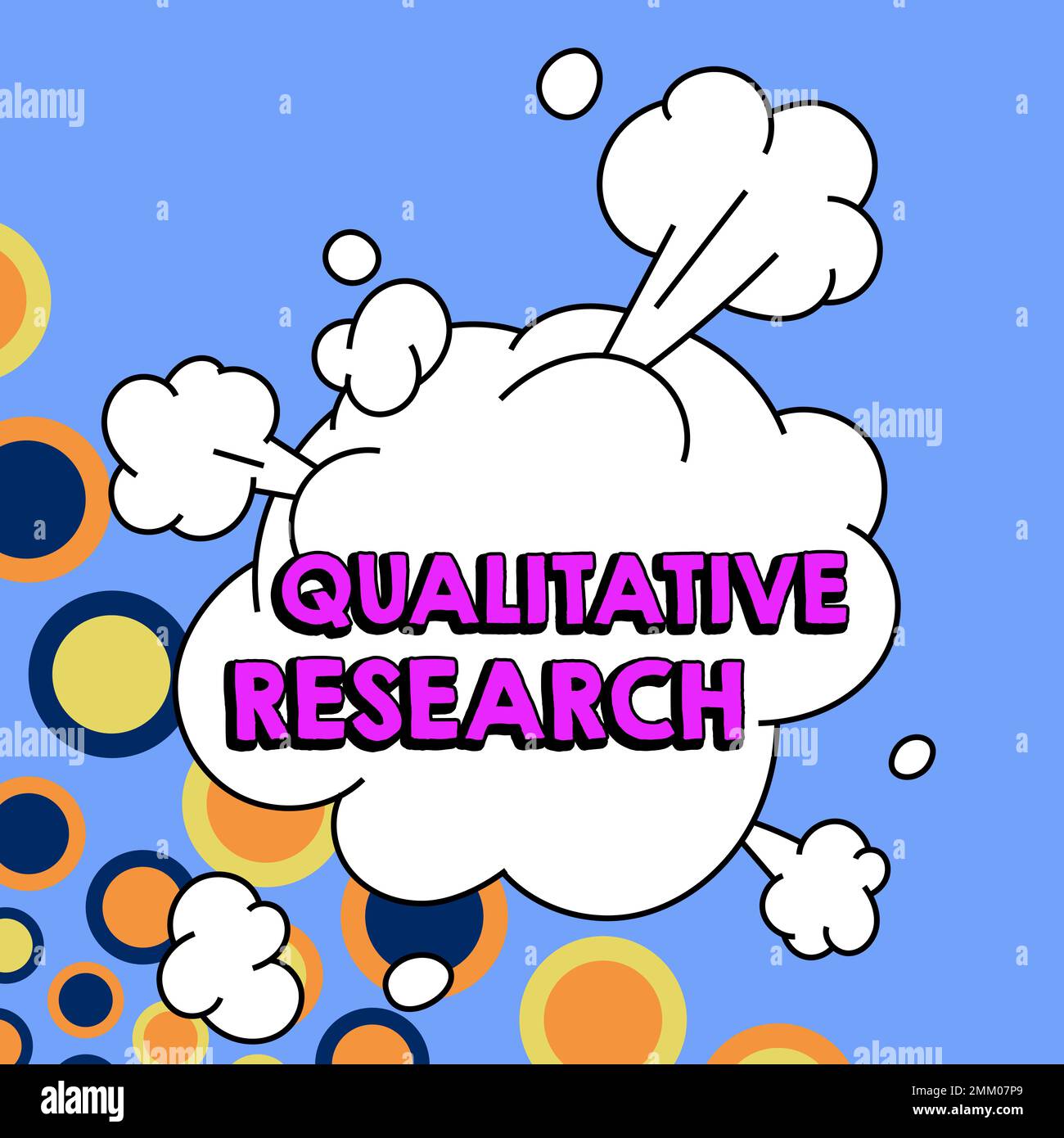 Inspiration showing sign Qualitative Research. Word Written on ...