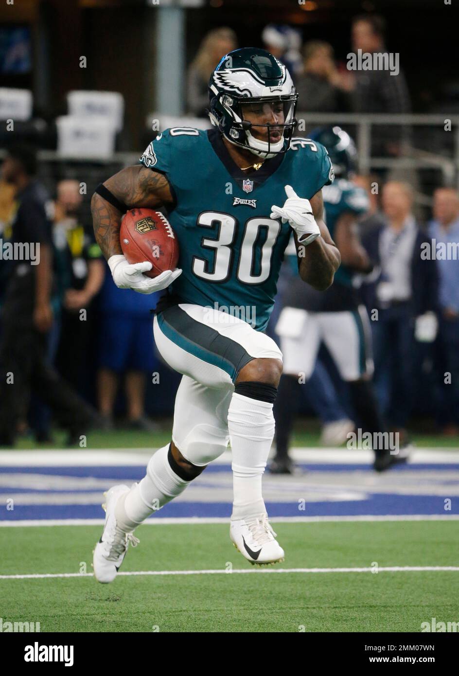 Philadelphia Eagles running back Corey Clement (30) before an NFL ...