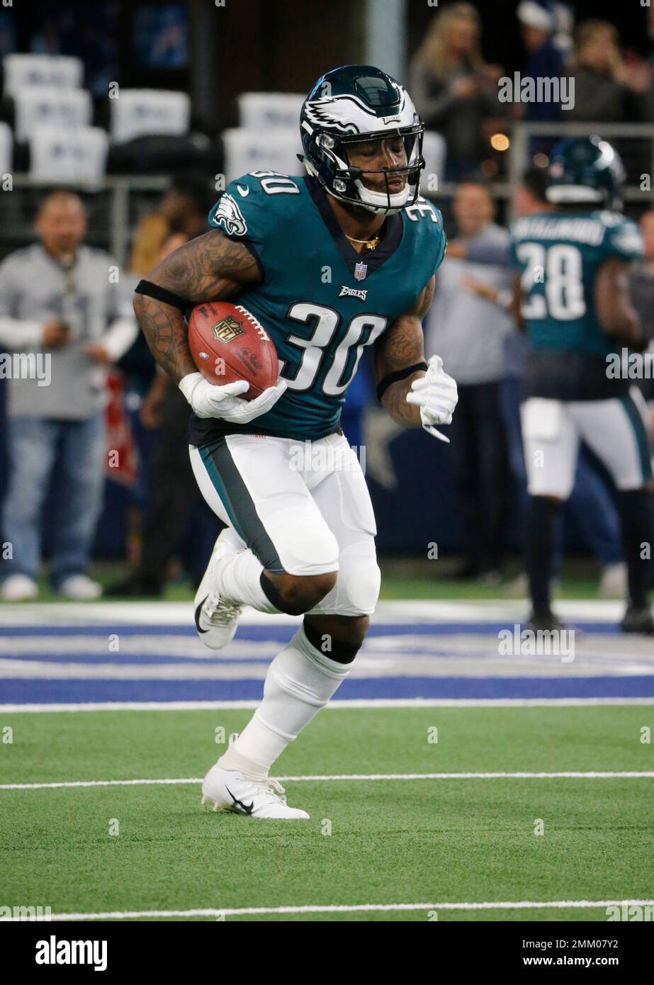 Philadelphia Eagles running back Corey Clement (30) before an NFL ...