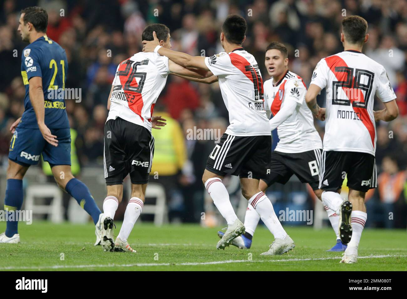 Argentina's River Plate players celebrate scoring their side's first ...
