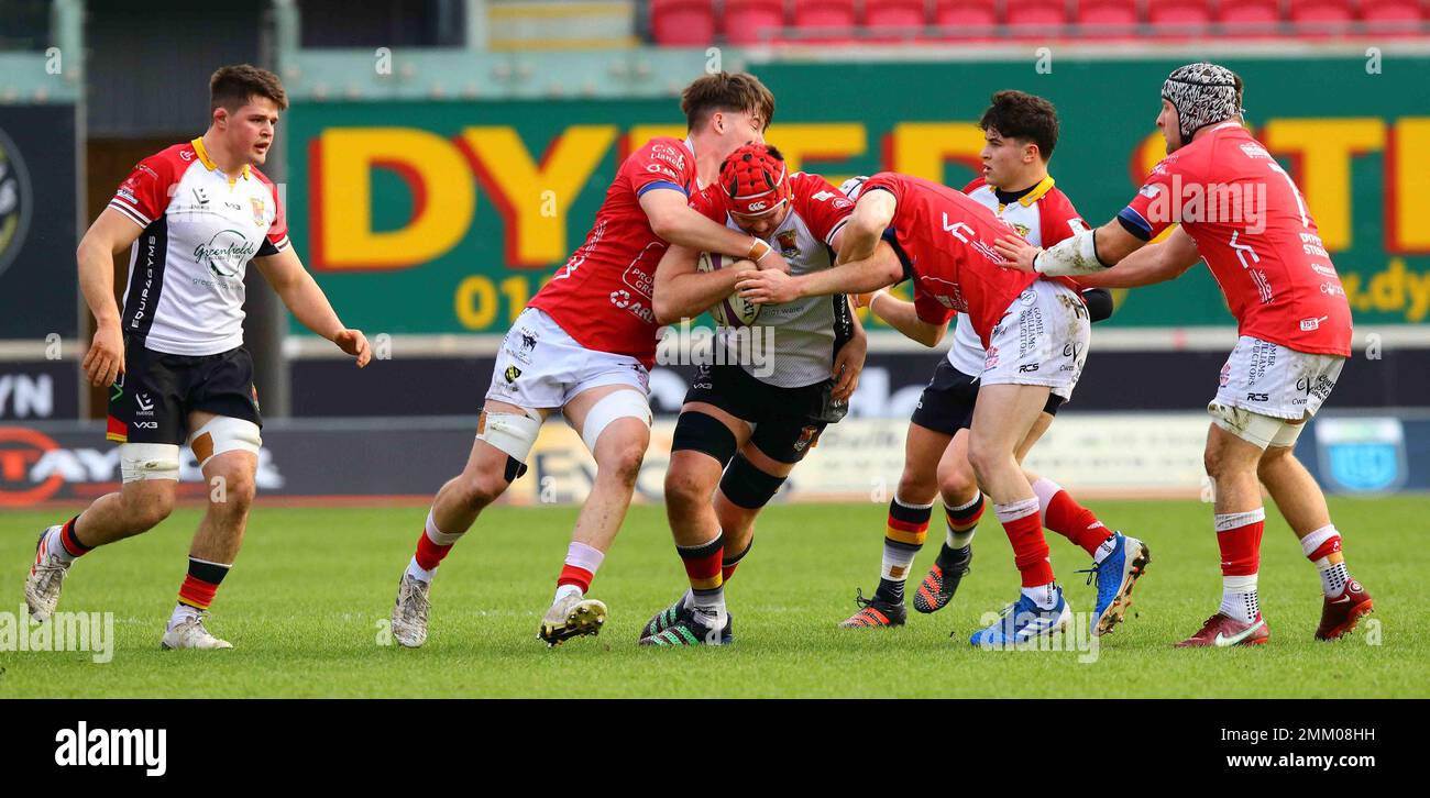 Llanelli RFC v Carmarthen Quins RFC Indigo Prem 2023 Stock Photo - Alamy