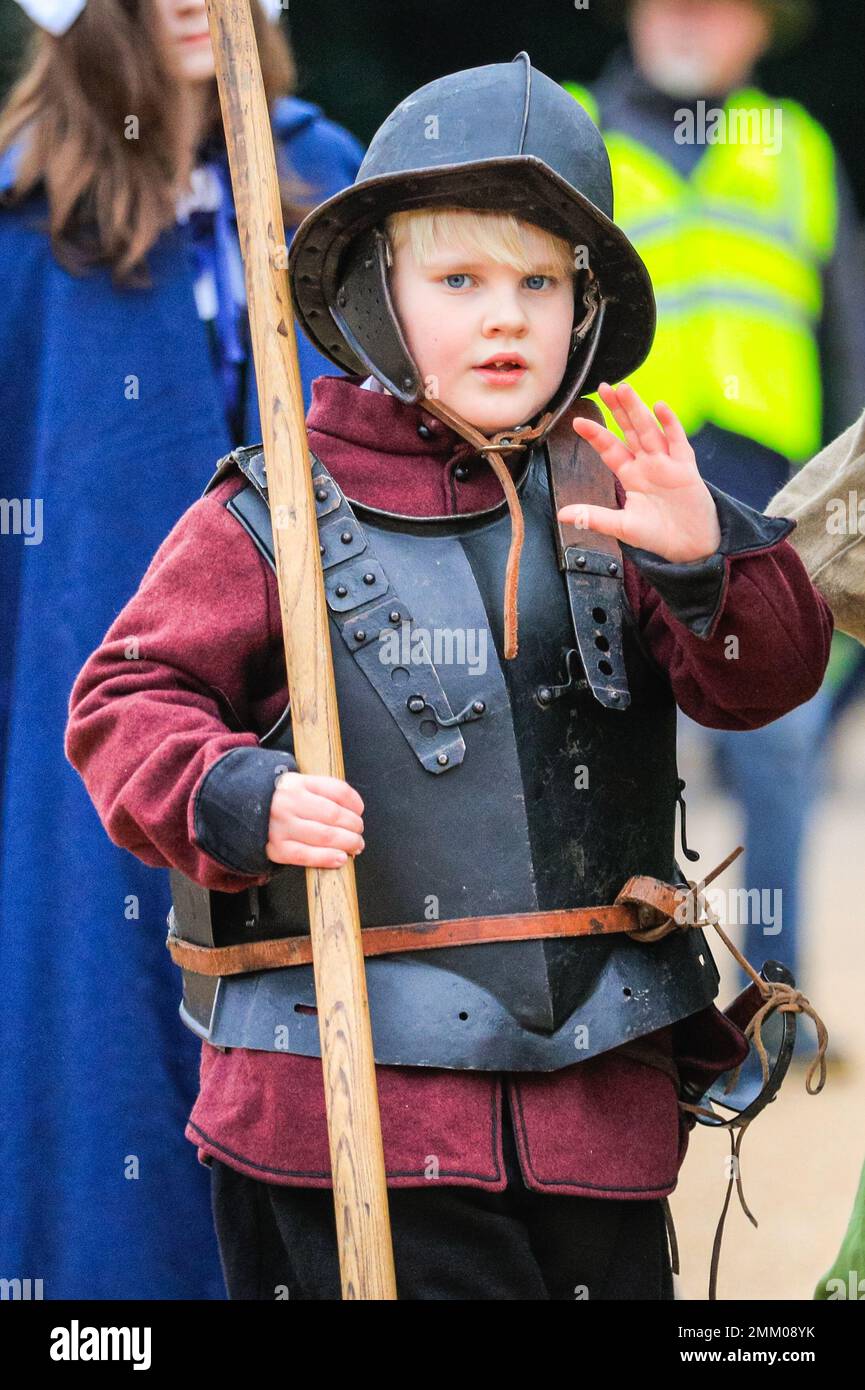 London, UK. 29th Jan, 2023. A young boy takes part in the event ...