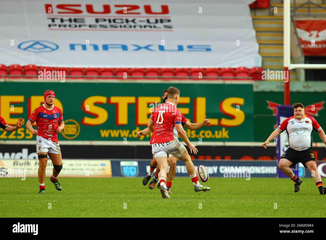 Llanelli RFC v Carmarthen Quins RFC Indigo Prem 2023 Stock Photo - Alamy