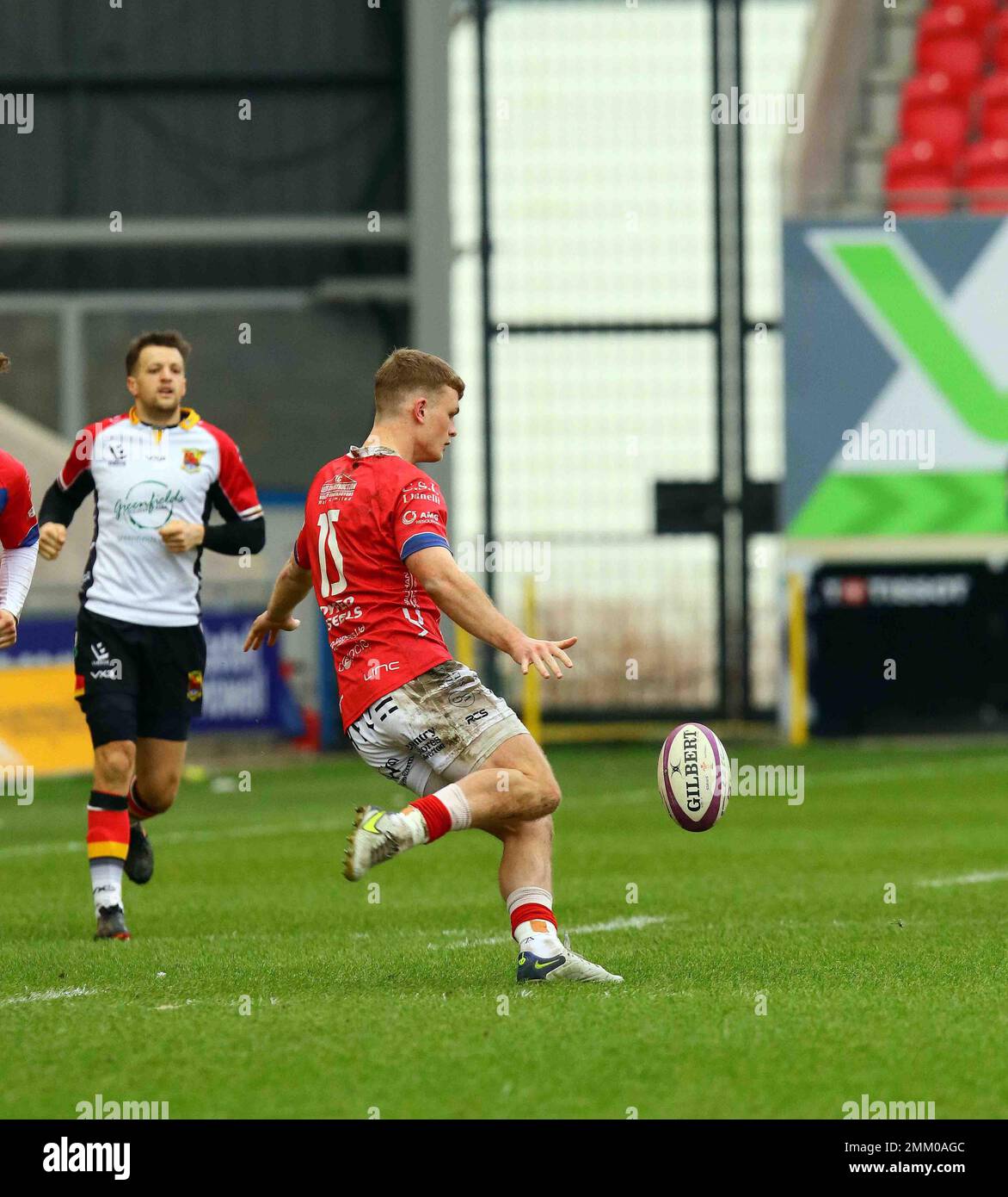 Llanelli RFC v Carmarthen Quins RFC Indigo Prem 2023 Stock Photo - Alamy