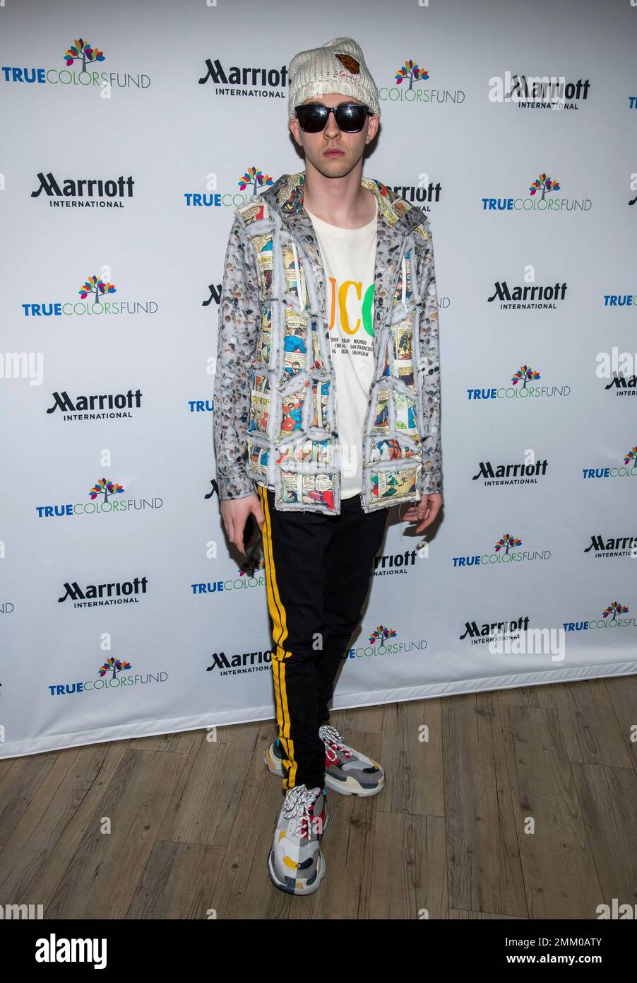 Declyn Lauper poses backstage at the 8th Annual "Home for the Holidays ...