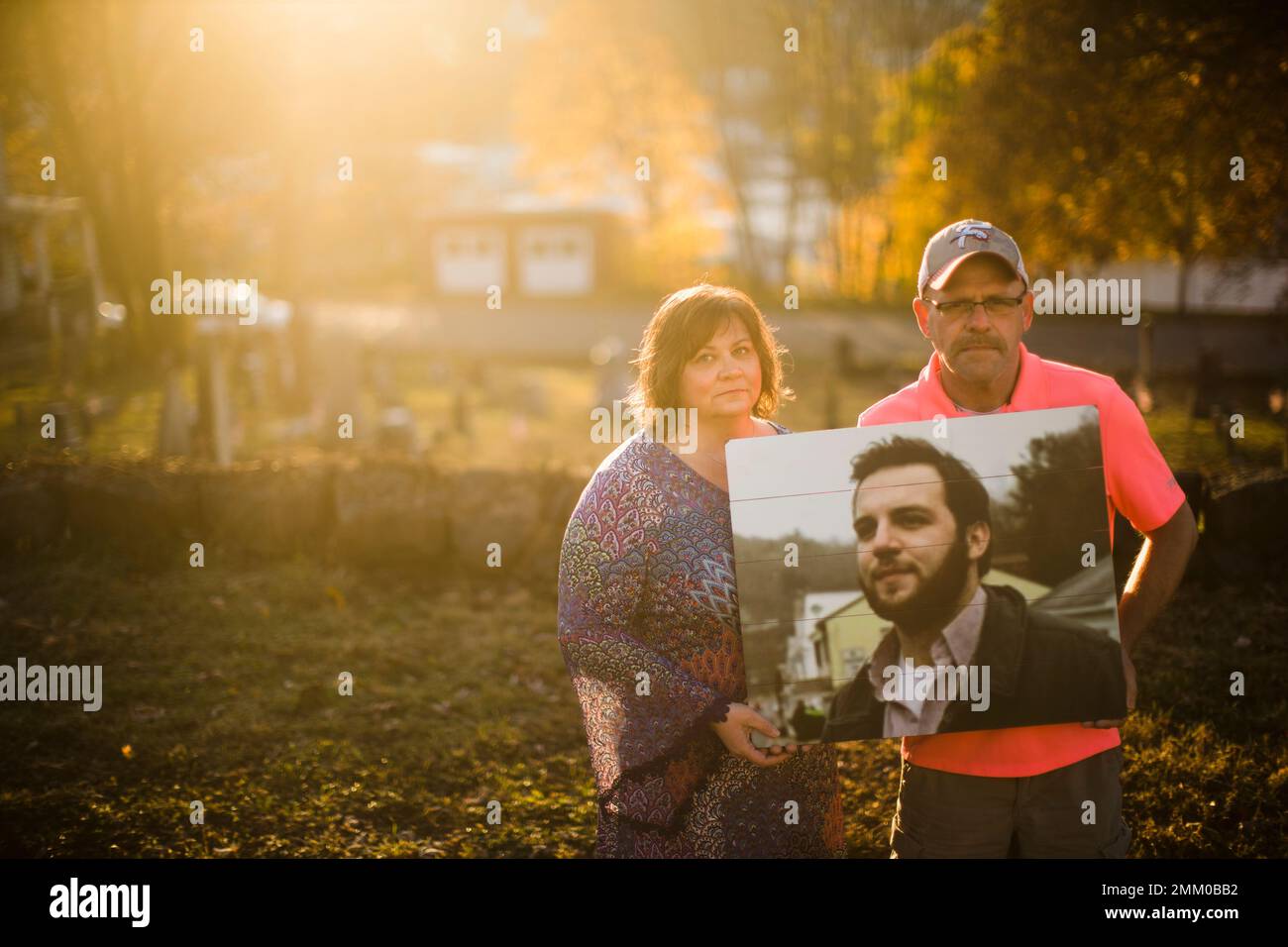 In this Nov. 8, 2018 photo, Janel Wentz and Tim Firestone pose for a ...