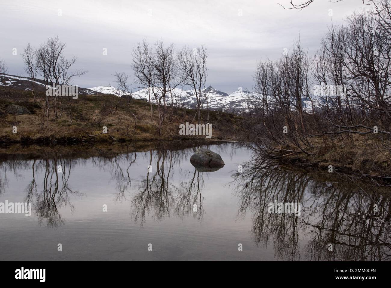 Hastvatnet on Norway's second largest island Senja in the Northernmost ...