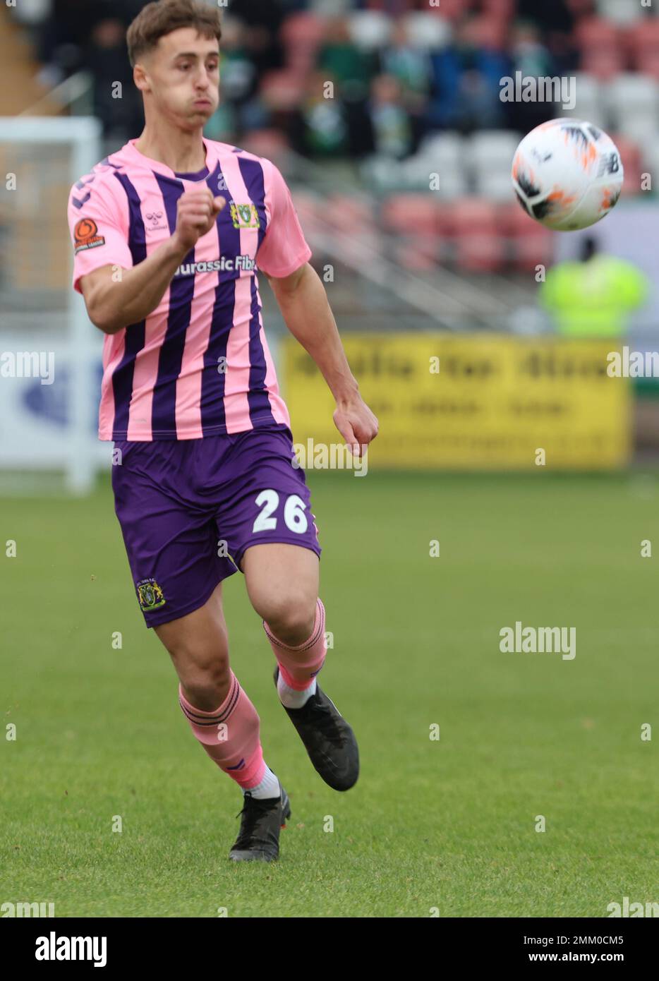 Owen Bevan (on loan from AFC Bournemouth)of Yeovil Town during National ...