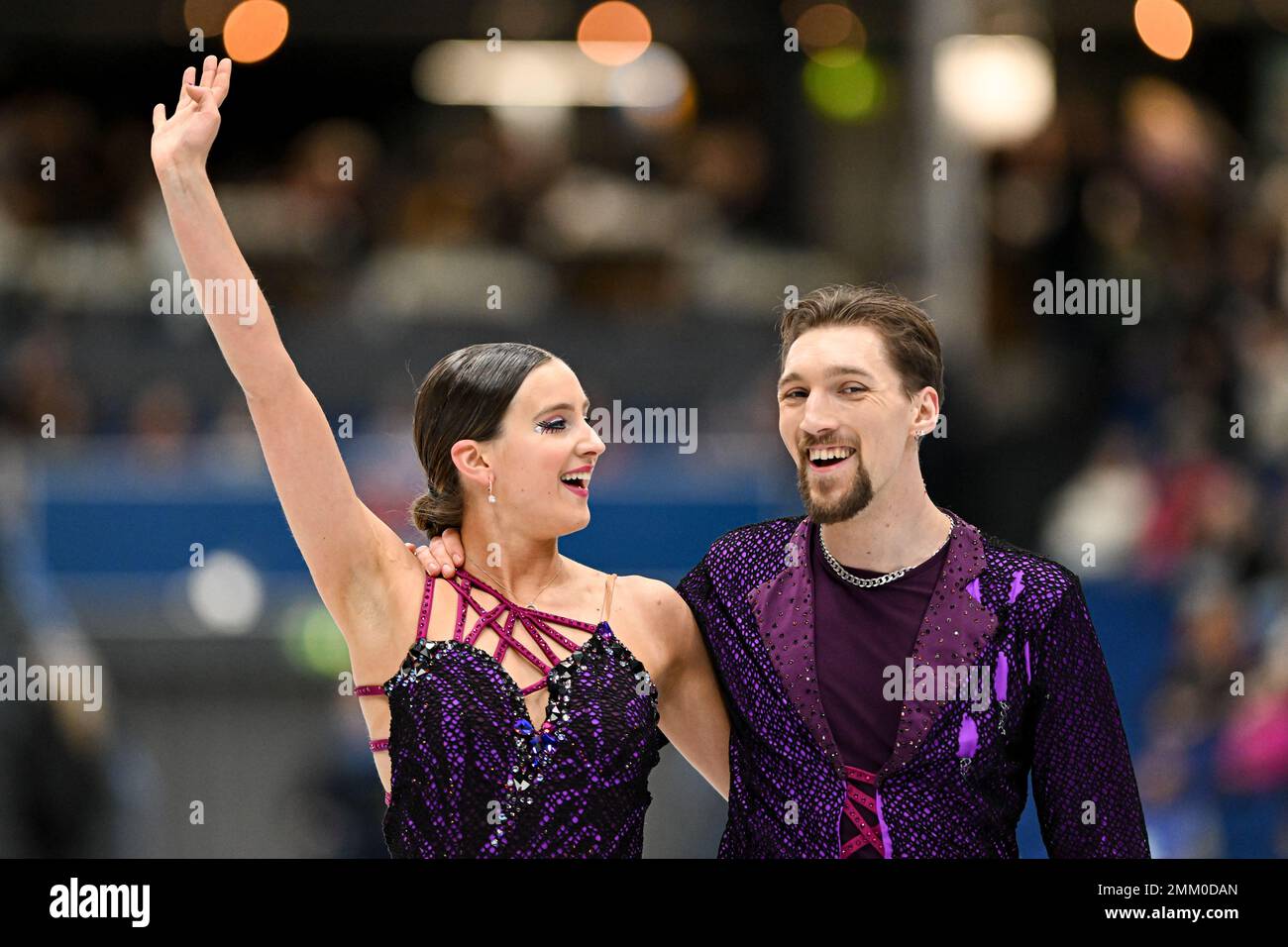 Espoo, Finland. 28th Jan, 2023. Aurelija IPOLITO & Luke RUSSELL (LAT ...