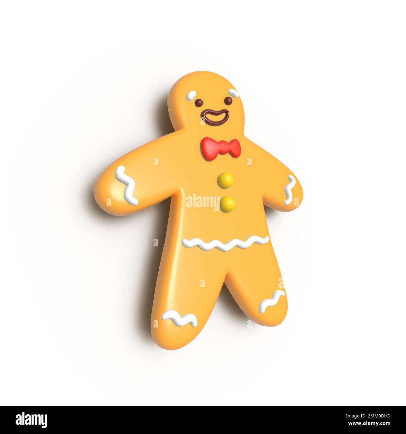Christmas Gingerbread Man. 3d vector illustration in cartoon style ...