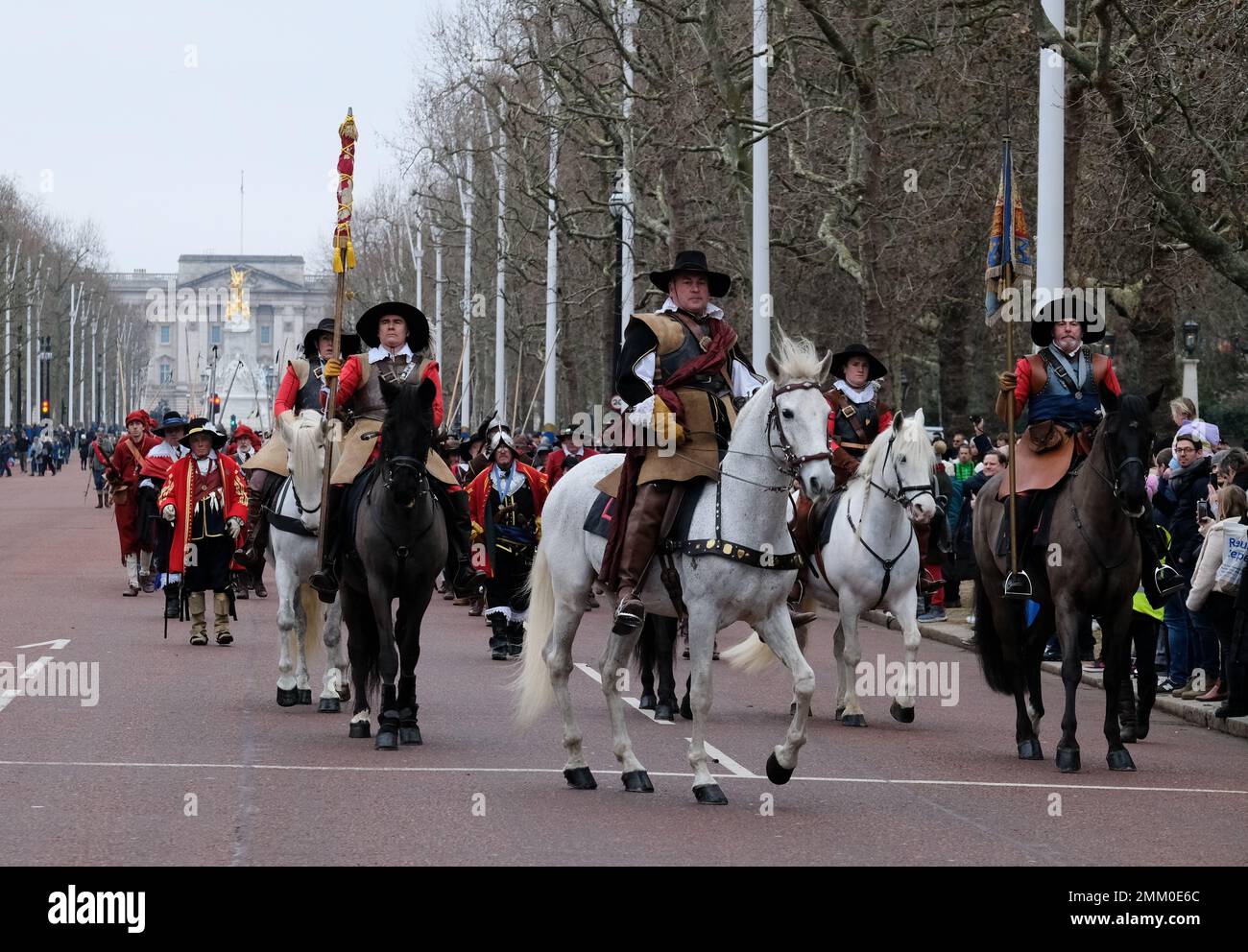 London, UK. 29th Jan 2023. The King's Army, the royalist section of the ...