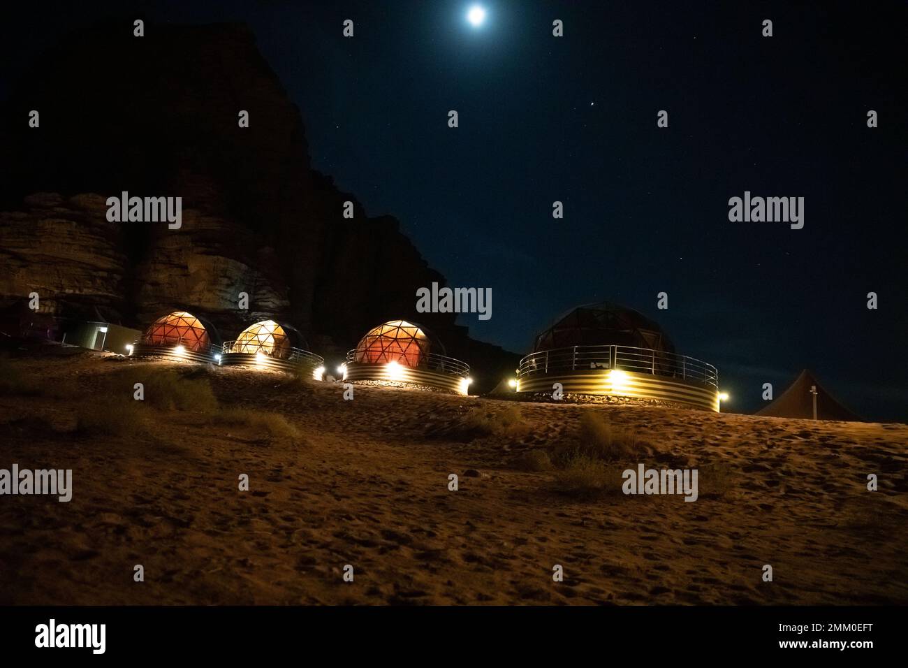 Jordan wadi rum lights hi-res stock photography and images - Alamy