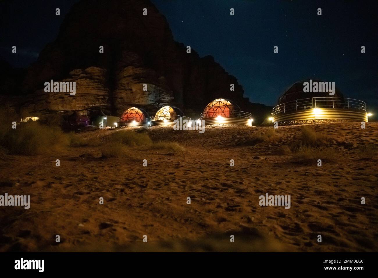 Jordan wadi rum lights hi-res stock photography and images - Alamy