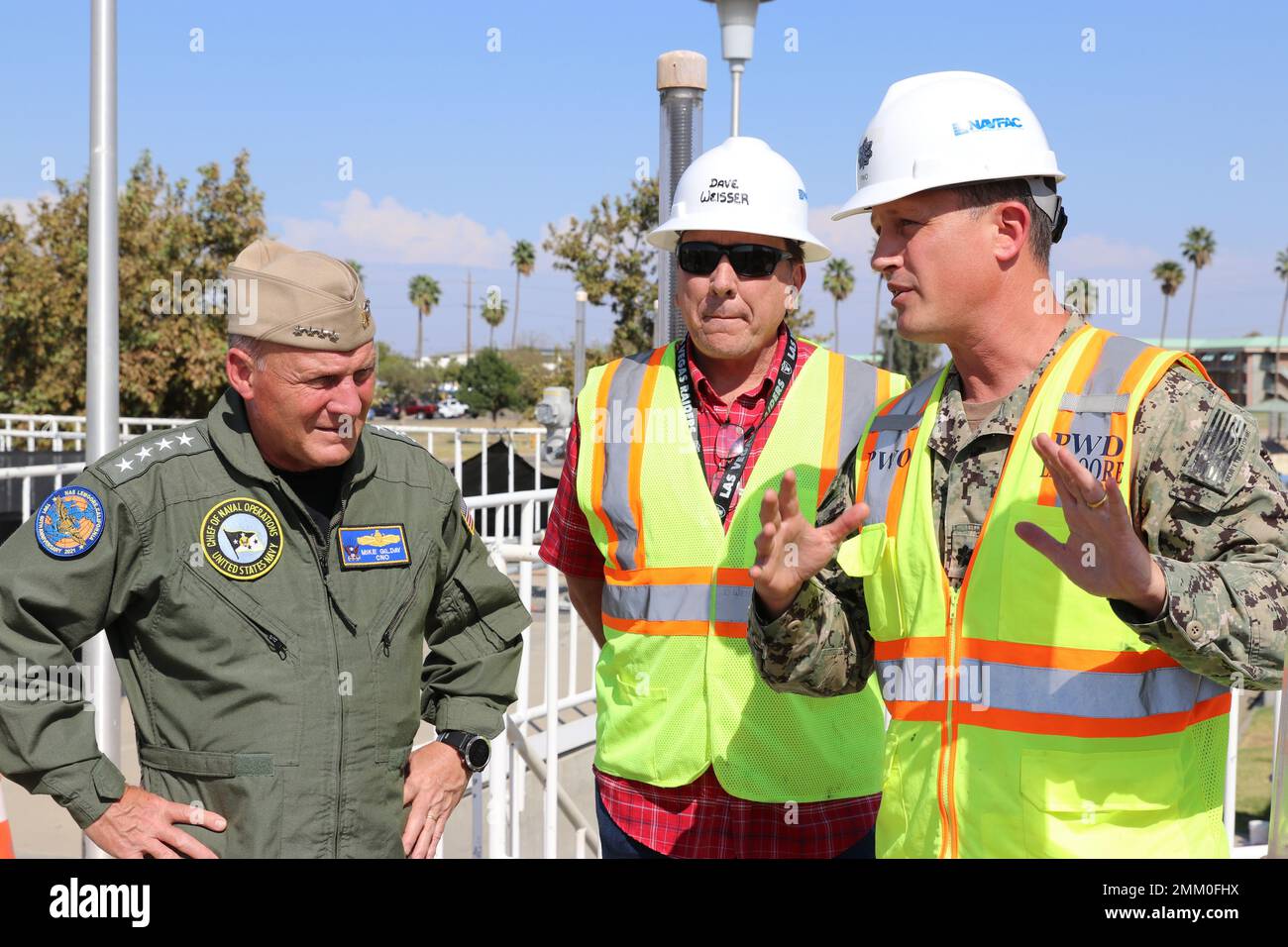 Chief of Naval Operations ADM Mike Gilday talks with NAVFAC and water ...