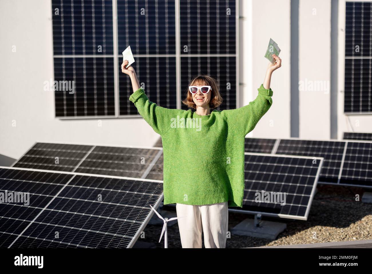 Solar plant money hi-res stock photography and images - Alamy