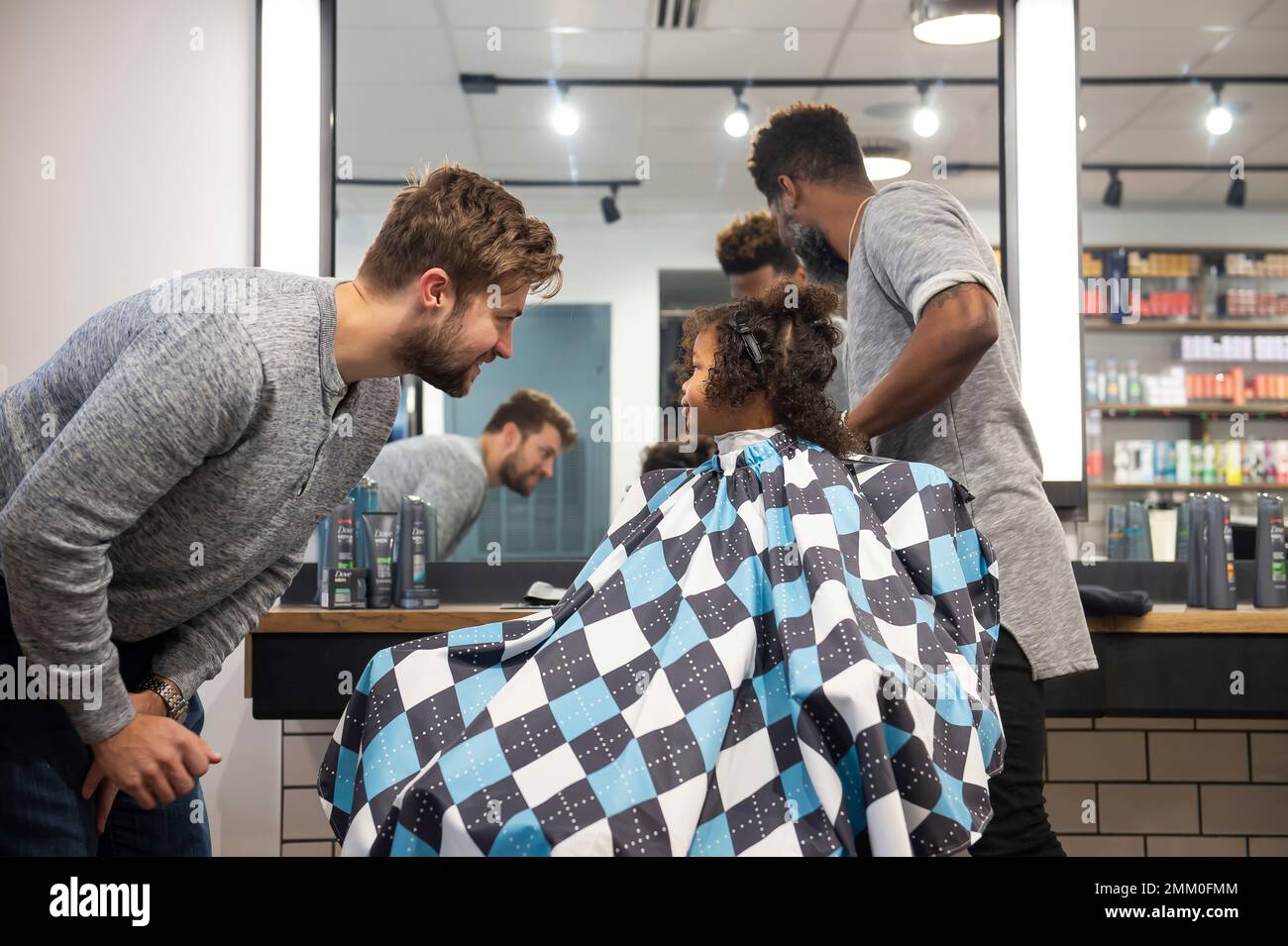 IMAGE DISTRIBUTED FOR DOVE MEN+CARE - Joseph Cochran and his son Reeves ...