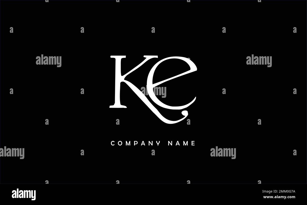 Ke monogram Stock Vector Images - Alamy
