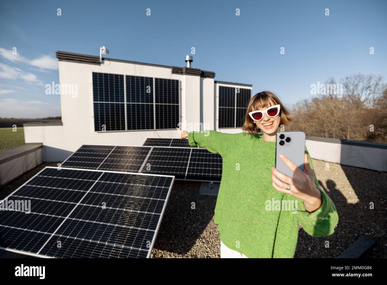 Solar woman hi-res stock photography and images - Alamy