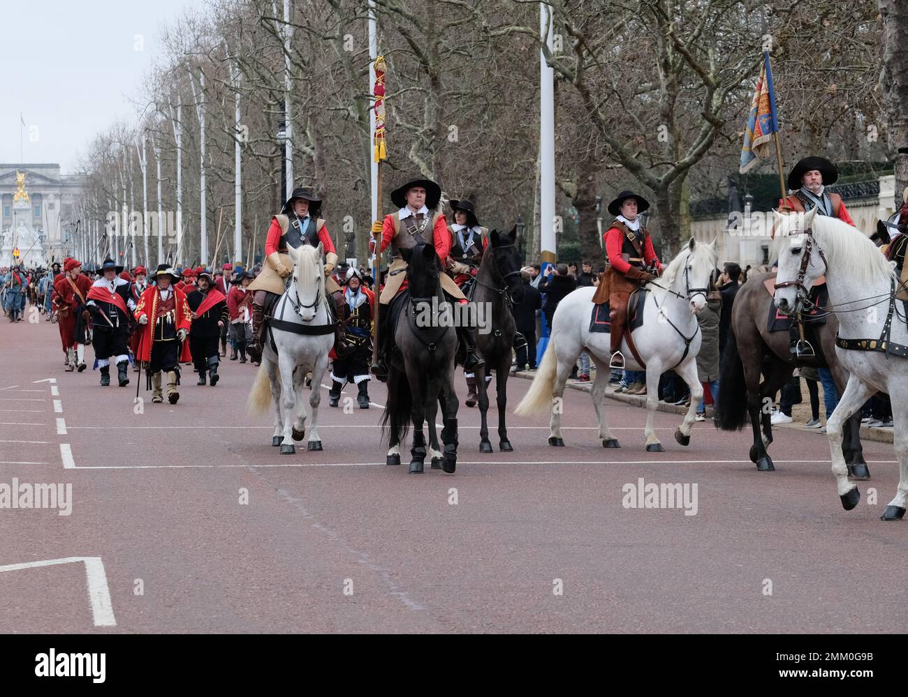 London, UK. 29th Jan 2023. The King's Army, the royalist section of the ...