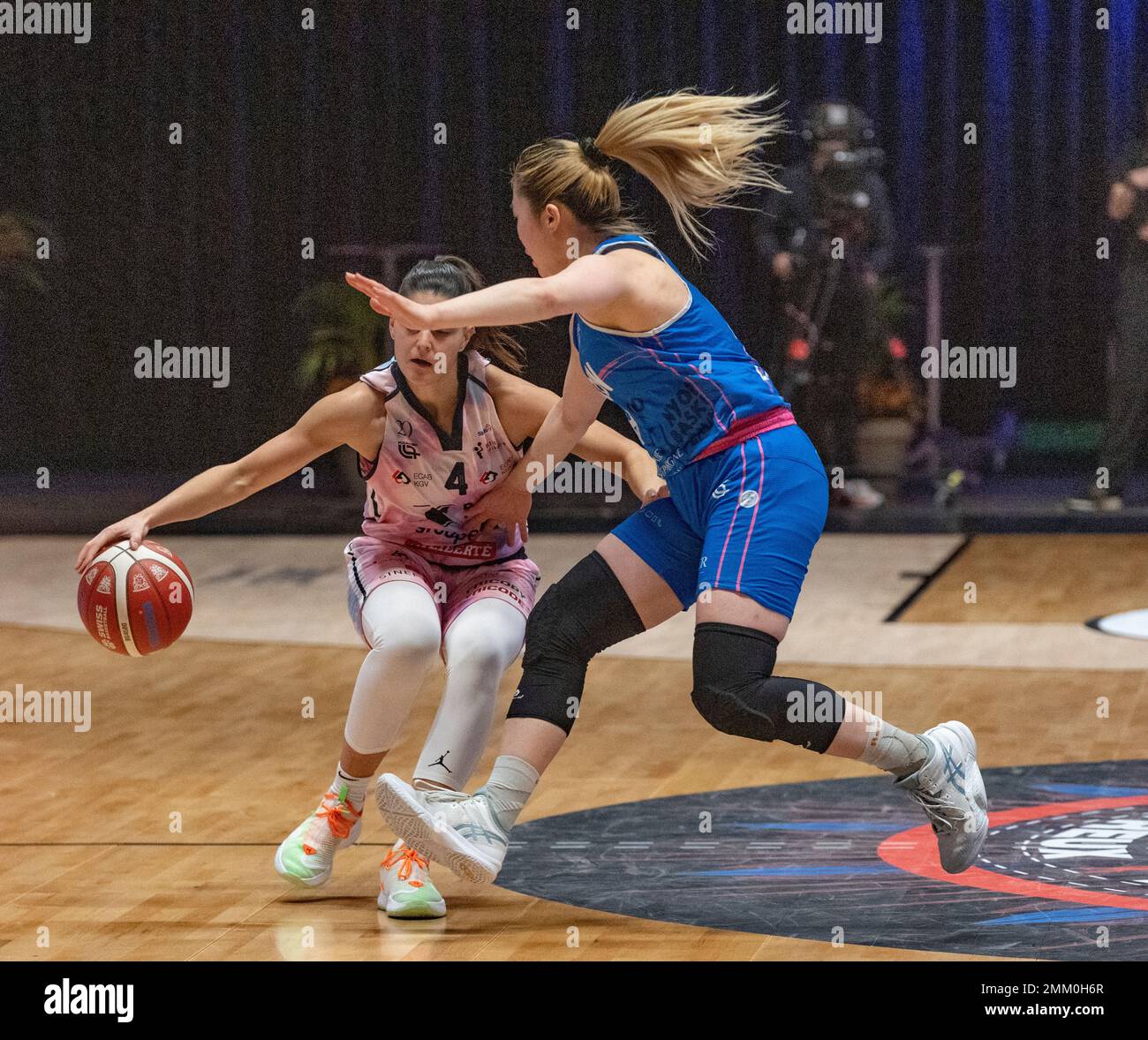 Montreux Switzerland, 01/29/2023: Flora Nancy of BCF Fribourg (4) is in ...