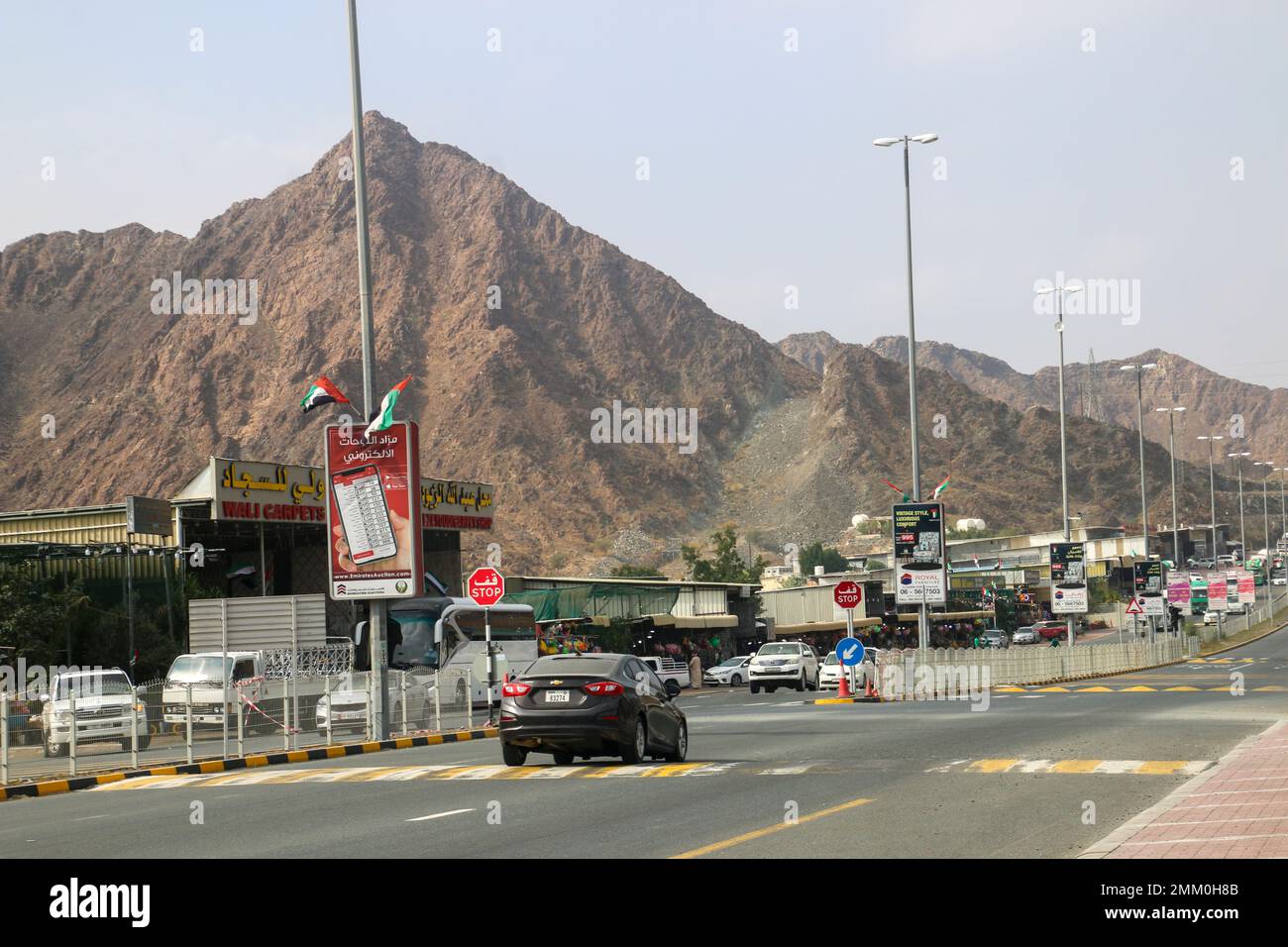 Al Khail Road between Dubai and Sharjah, UAE Stock Photo - Alamy