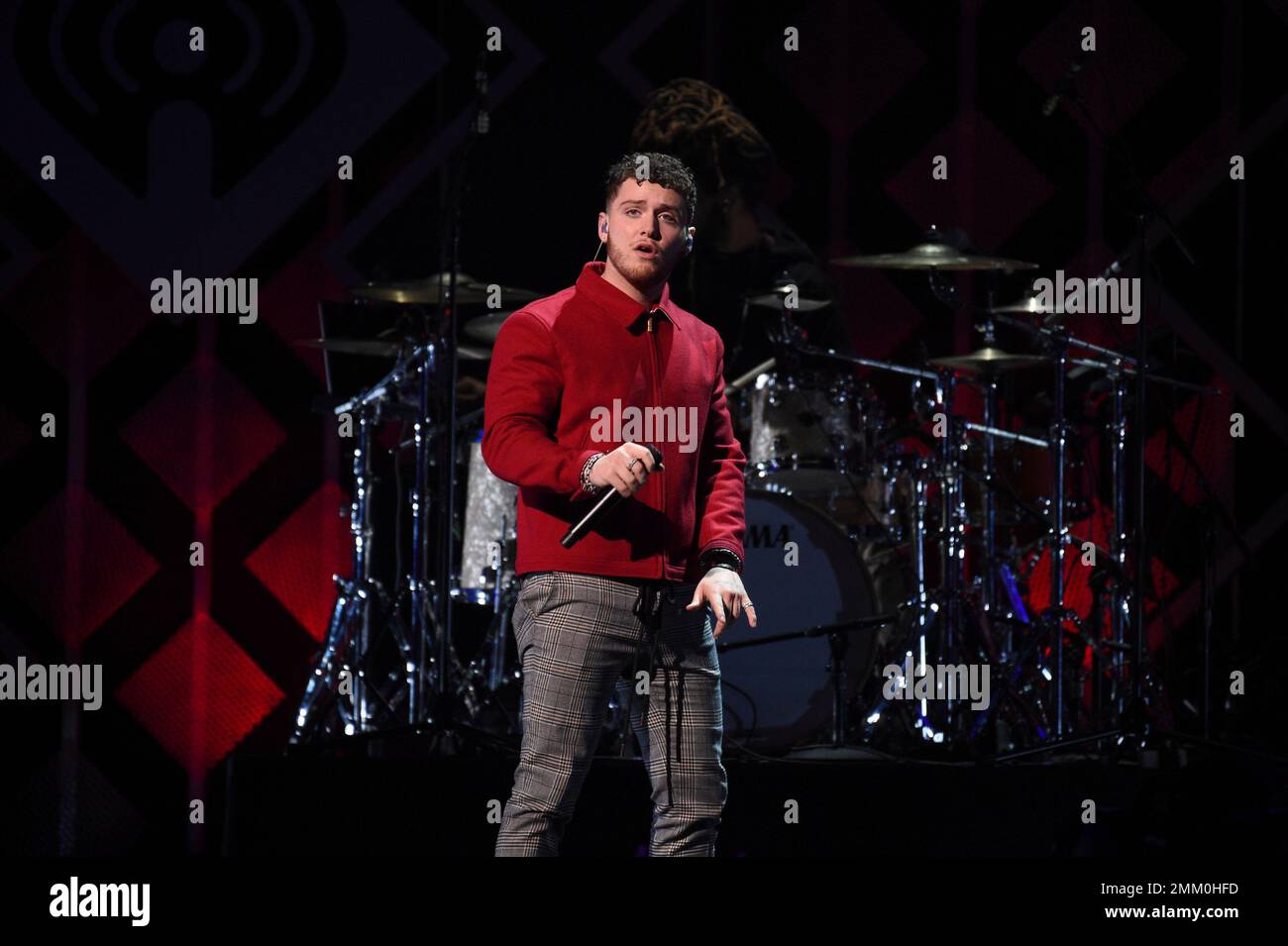 Singer Bazzi performs at Z100's iHeartRadio Jingle Ball at Madison ...