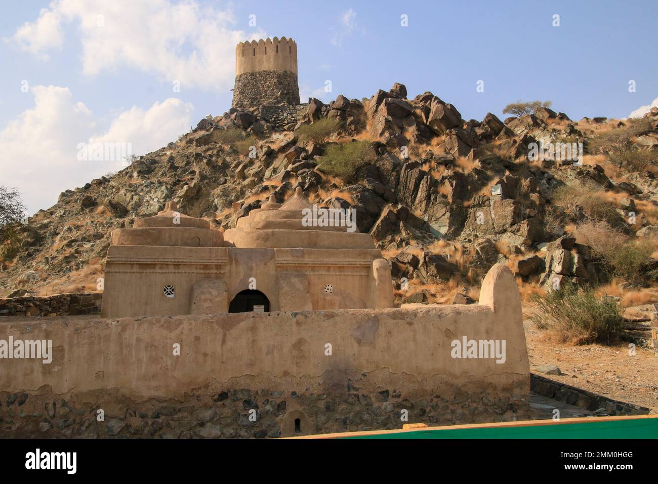 Al Bidya Mosque, Fujairah one of the seven United Arab Emirates Stock ...