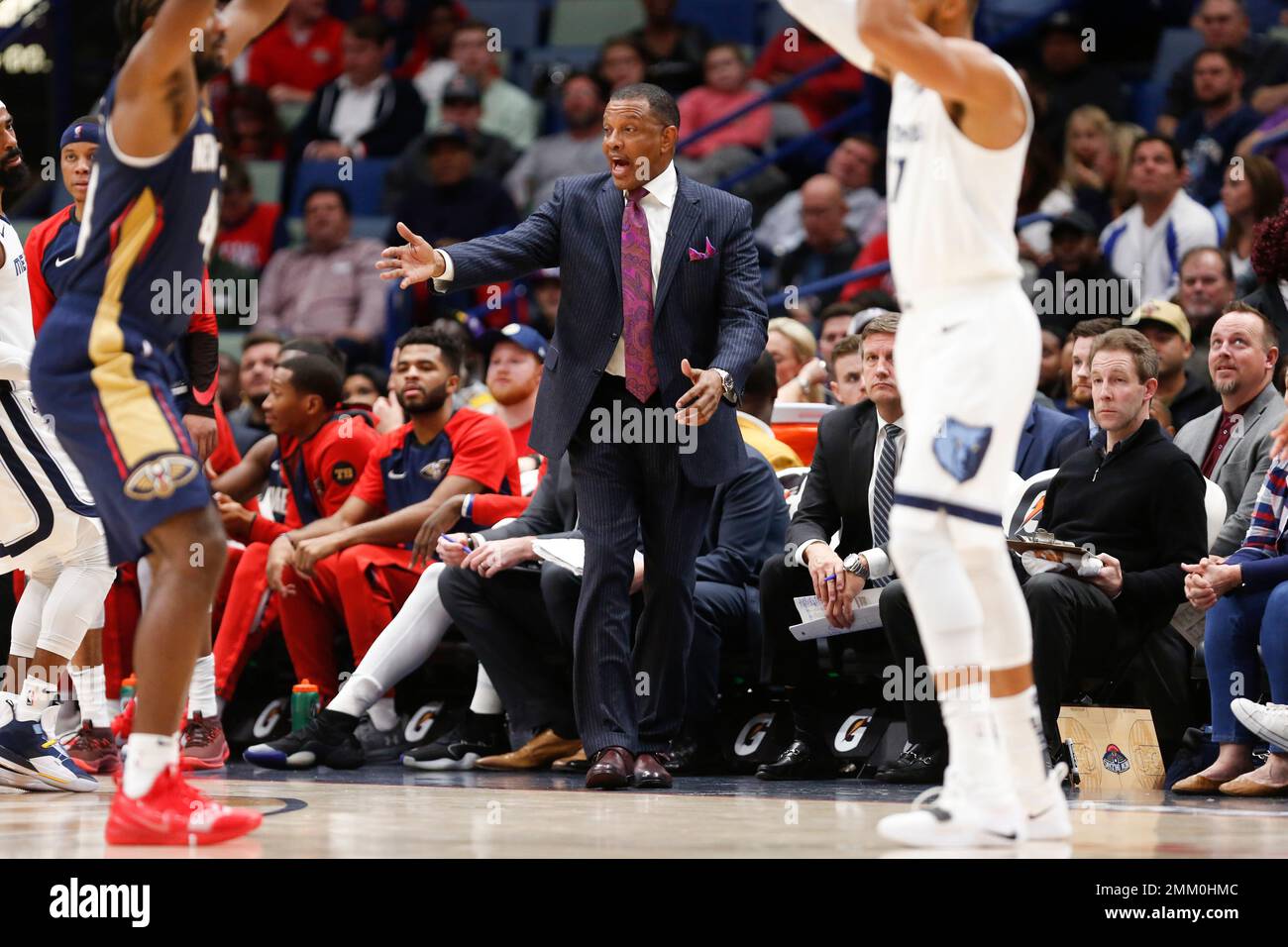 New Orleans Pelicans head coach Alvin Gentry in the second half of an ...