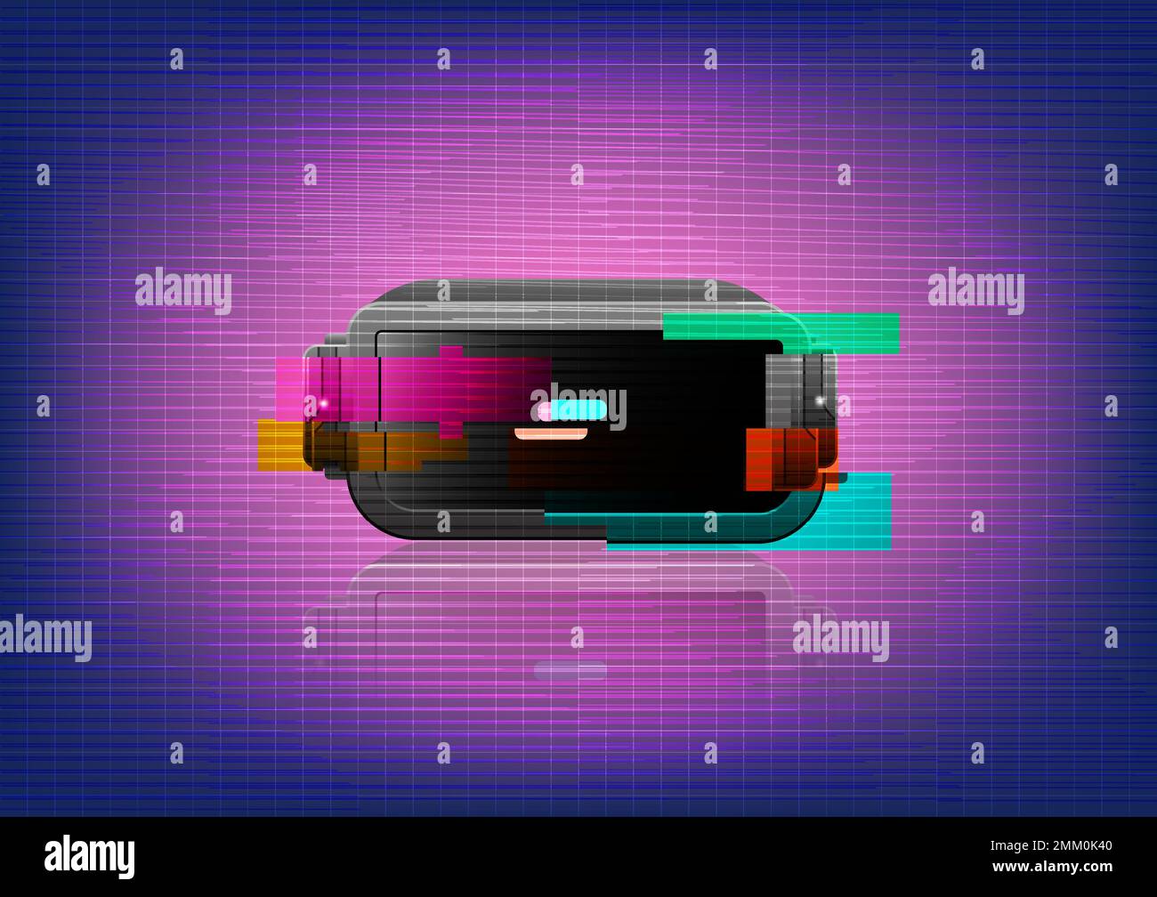 Virtual reality eyeglasses for entertainment and reflection on ...