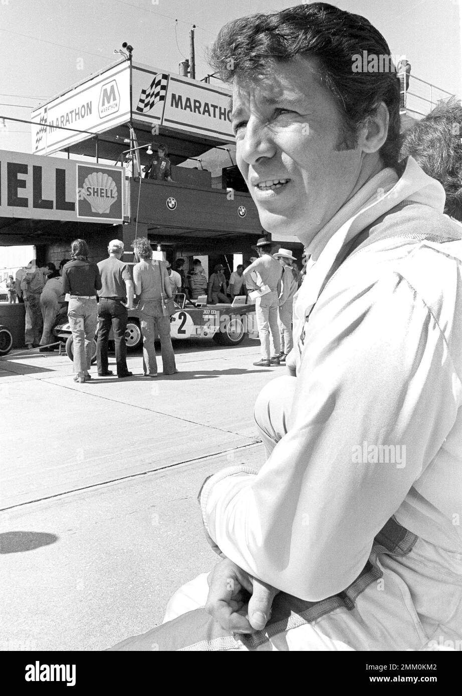 Mario Andretti of Nazareth, Penn., was all smiles at Sebring, Fla ...